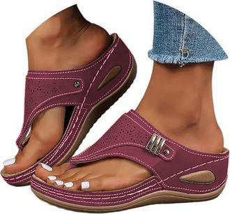 Generic Sandales orthop&eacute;diques compens&eacute;es pour femme, avec soutien de la vo&ucirc;te plantaire, sandales d&eacute;t&eacute; confortables, habill&eacute;es et d&eacute;contract&eacute;es, sandales de 