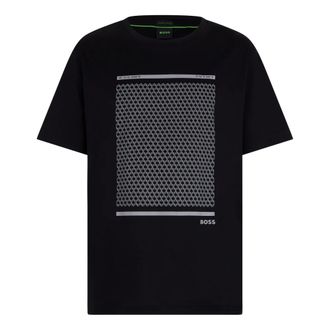 HUGO BOSS TS Tour Print T-Shirt - - Tops - Herren - Schwarzk - M