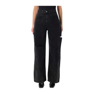 Icon Denim Los Angeles Poppy Wide Leg Jeans - Femme - Jeans - Noir - Taille: W27