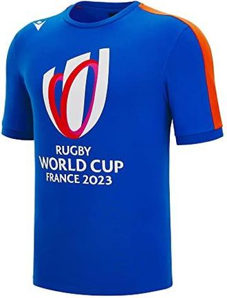 Macron T-Shirt Adulte Rugby World Cup 2023 Officiel - Bleu - XL