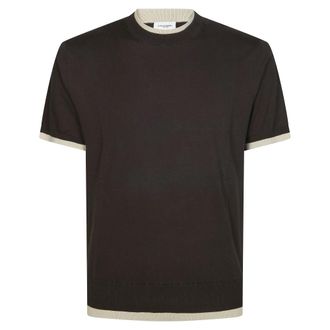 Paolo Pecora Maglia GC Bordi Contrasto - - Tops - Herren - Braun - 2XL