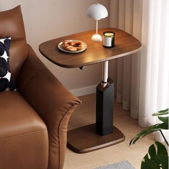 Generic Hoher Beistelltisch, Nachttisch Mit Rollen, Kleiner Nachttisch Mit Verdeckten Rollen, H&ouml;Henverstellbar for Sofa, Bett, Stuhl