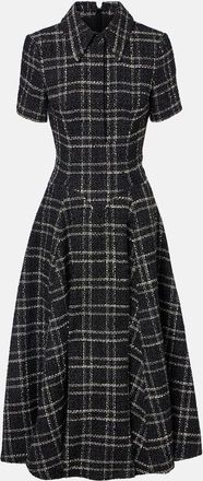 Emilia Wickstead Robe midi Jody &agrave; carreaux