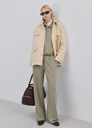 Mango Ballon-Sweatshirt mit hohem Hals khaki - Damen - XXS - MANGO