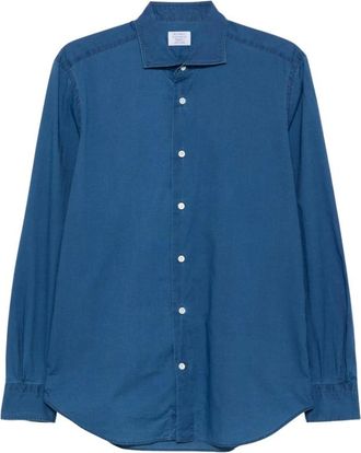 Mazzarelli Homme, Chemises, Bleu, Taille: XL Chemise