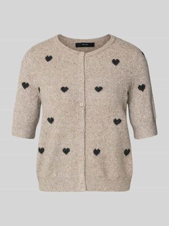 Vero Moda Slim Fit Strickjacke mit Intarsien Modell DOFFY INTARSIA