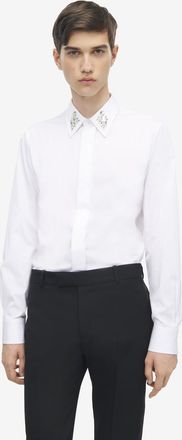Alexander McQueen Hemd mit Kristallspiegelstickerei - Item 847298QNAAX9000