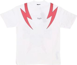 Phobia Archive Homme, Tops, Blanc, Taille: XS Screaming Skulls Print Tee