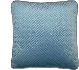 Heimtexland Kissenh&uuml;lle Samt Strukturiert Dekokissen &Ouml;KOTEX 40x40 Eisblau Samtkissen Typ613