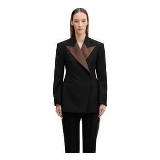 Wales Bonner Wales Bonner - Veste de costume Smoking - Femme - Vestes - Noir - Taille: 44 FR
