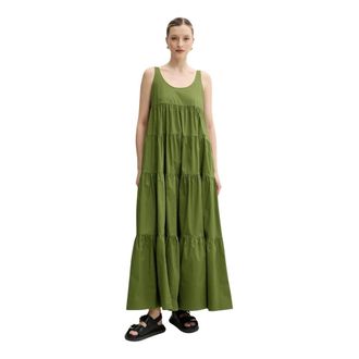 Michael Kors Stretch Cotton Tiered Dress - - Dresses - Damen - Gr&uuml;n - XS