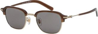 Montblanc Montblanc, Homme, Accessoires, Brun, Taille: 50 MM Lunettes de soleil