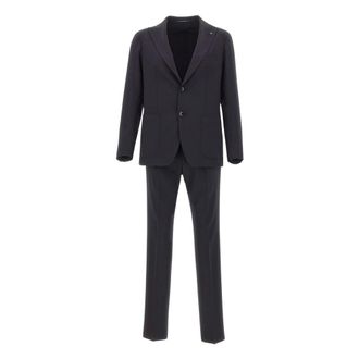 Tagliatore Costume ajust&eacute; simple boutonnage - Homme - Costumes - Bleu - Taille: M