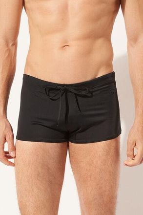 Calzedonia Bade-retroshorts F&uuml;r Herren Panama Schwarz