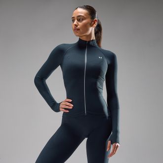 MyProtein Veste zipp&eacute;e sans couture Tempo Ultra MP femme - Minuit profond - XS