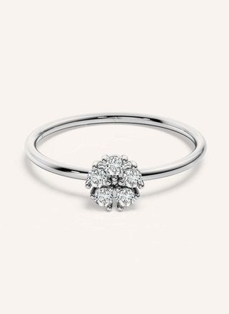 VEYNOU Veynou Ring Aus 14 Karat Wei&szlig;gold Und 0,18ct. Lab-Grown Diamanten silber