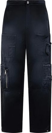 Diesel Homme, Pantalons, Noir, Taille: W33 Pantalon Cargo Satin&eacute;
