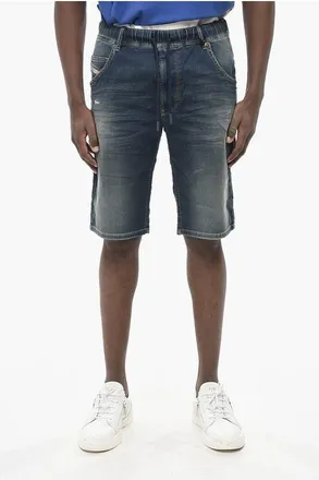 Diesel Denim Shorts KROOLEY-NE With Elastic Waist size 30