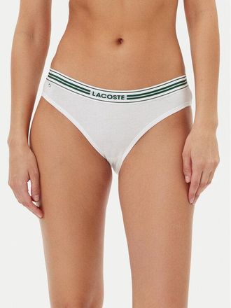 Lacoste Klassischer Damenslip 8F8185 Weiß