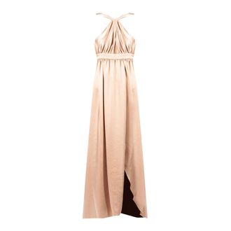 Pinko Pinko - Robe Longue &Eacute;l&eacute;gante - Femme - Robes - Beige - Taille: 36 FR
