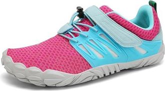 Saguaro Chaussures de Trail Running Homme Femme Barefoot Minimaliste Antidérapant Chaussure Aquatiques, Rouge Rosé 39