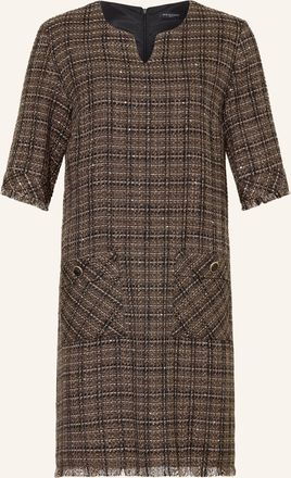Ana Alcazar Tweed-Kleid Mit Pailletten Und Schmucksteinen braun