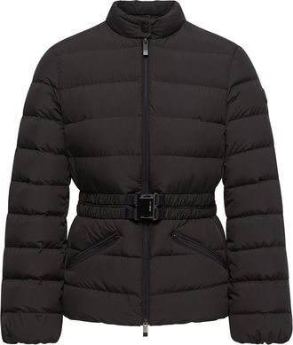 Moncler Moncler Doudoune Courte &Agrave; Ceinture Esthetique, Femme, Noir, Taille: 00