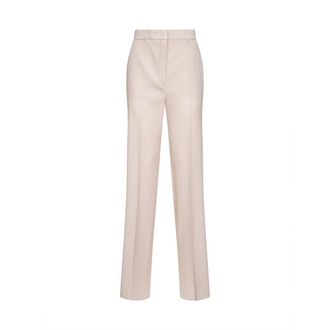 Max Mara Femme, Pantalons, Rose, Taille: 42 FR Pantalon en cr&ecirc;pe de laine Quasar