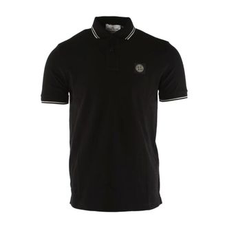 Stone Island Homme, Tops, Noir, Taille: S Polo Slim Fit Noir