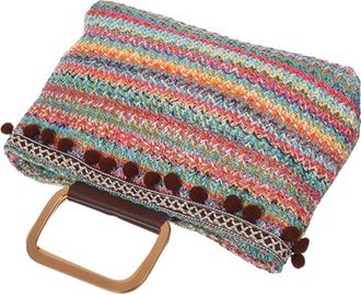 Yarnow Sac Main Cabas Femme Paille Tiss&eacute;e Capacit&eacute; Spacieuse Style Simple et L&eacute;ger pour Rangement Quotidien