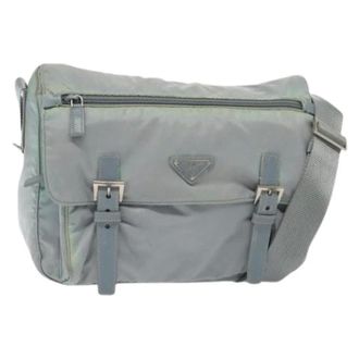 Prada Sac bandouli&egrave;re en nylon Pre-owned - Femme - Pre-owned - Bleu - Taille: ONE Size