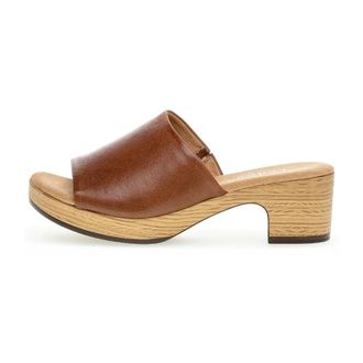 Gabor Braune Ledersandale mit offener Spitze - - Shoes - Damen - Braun - 42 EU