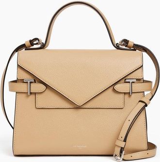 Le Tanneur Mittelgro&szlig;e Handtasche Emilie aus genarbtem Leder mit Doppelklappe