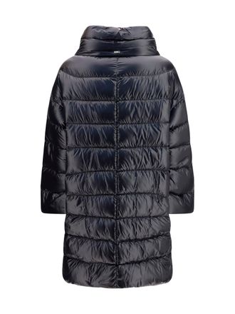 Herno Womens Midi Down Jacket Nero Polyester Coat