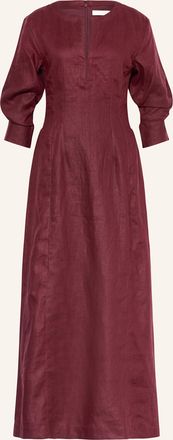 Faithfull The Brand Faithfull The Brand Leinenkleid Asha Mit 3/4-Arm rot