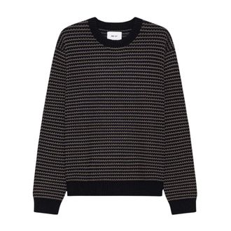 Nn.07 Russell Rundhals-Pullover - - Knitwear - Herren - Braun - XL
