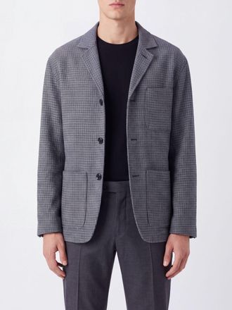 Nine In The Morning Blazer droit en laine &agrave; motif pied-de-poule