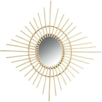 Aubry Gaspard Aubry Gaspard - Miroir losange en rotin 60x60cm