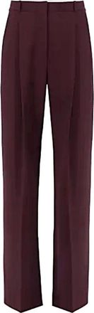 Elisabetta Franchi Femme, Pantalons, Violet, Taille: 42 FR Pantalons en cr&ecirc;pe l&eacute;ger avec