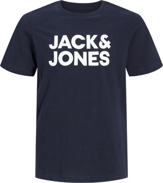 Jack & Jones Junior Jungen Jjecorp Logo Tee Ss Crew Neck Noos Jr T-Shirt, Navy Blazer 2, 176