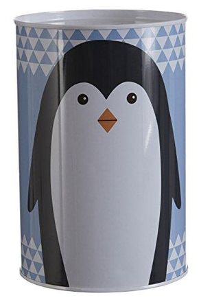Premier Housewares Parker der Pinguin Geld, Zinn, Blau, 10 x 10 x 15 cm