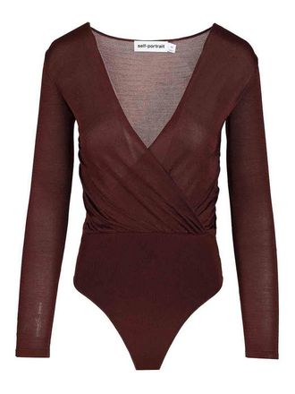 Self Portrait Blouse - Marron