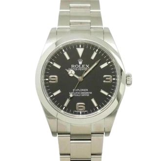 Rolex Pre-owned Explorer Armbanduhr - - Pre-owned - Herren - Schwarzk - ONE SIZE