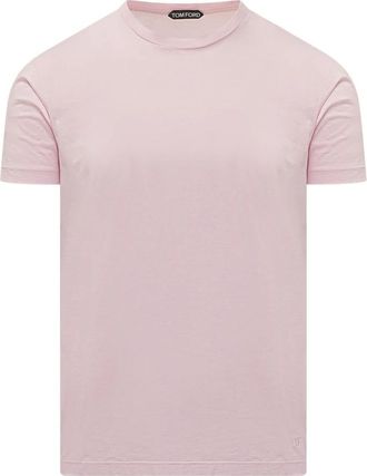 Tom Ford Homme, Tops, Rose, Taille: L T-Shirt en coton et soie