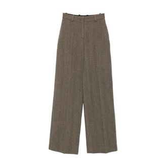 Ermanno Scervino Femme, Pantalons, Brun, Taille: 38 FR Pantalon Palazzo