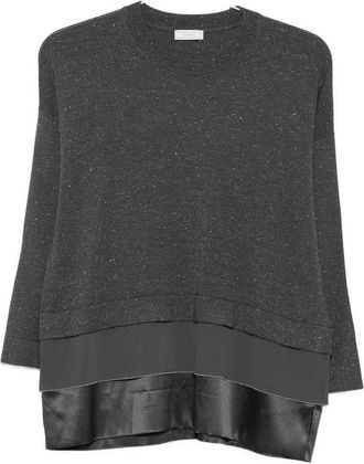 PESERICO Pull Col Rond - Gris