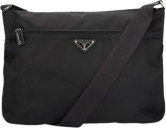 Prada Sac bandouli&egrave;re en nylon Pre-owned - Femme - Pre-owned - Noir - Taille: ONE Size