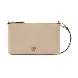 Pinko Pinko, Femme, Sacs, Beige, Taille: ONE Size Flat Horizontal Mini