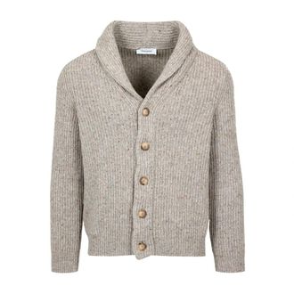 Gran Sasso Schalkragen-Strickjacke - - Knitwear - Herren - Beige - L