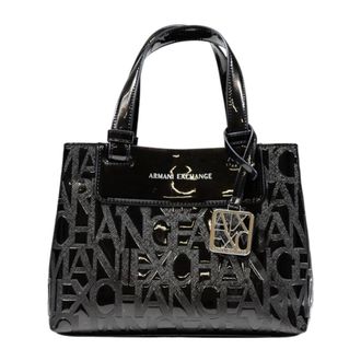 A|X Armani Exchange Femme, Sacs, Noir, Taille: ONE Size Sac de magasinage moderne avec logo